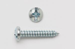 8X1PHCTSZJ | 8 X 1 PAN HEAD SLOT/PHIL COMBO TAPPING SCREW ZINC PLATED ...